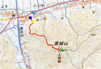高城山（丹波笹山市）の軌跡（2025年12月28日）